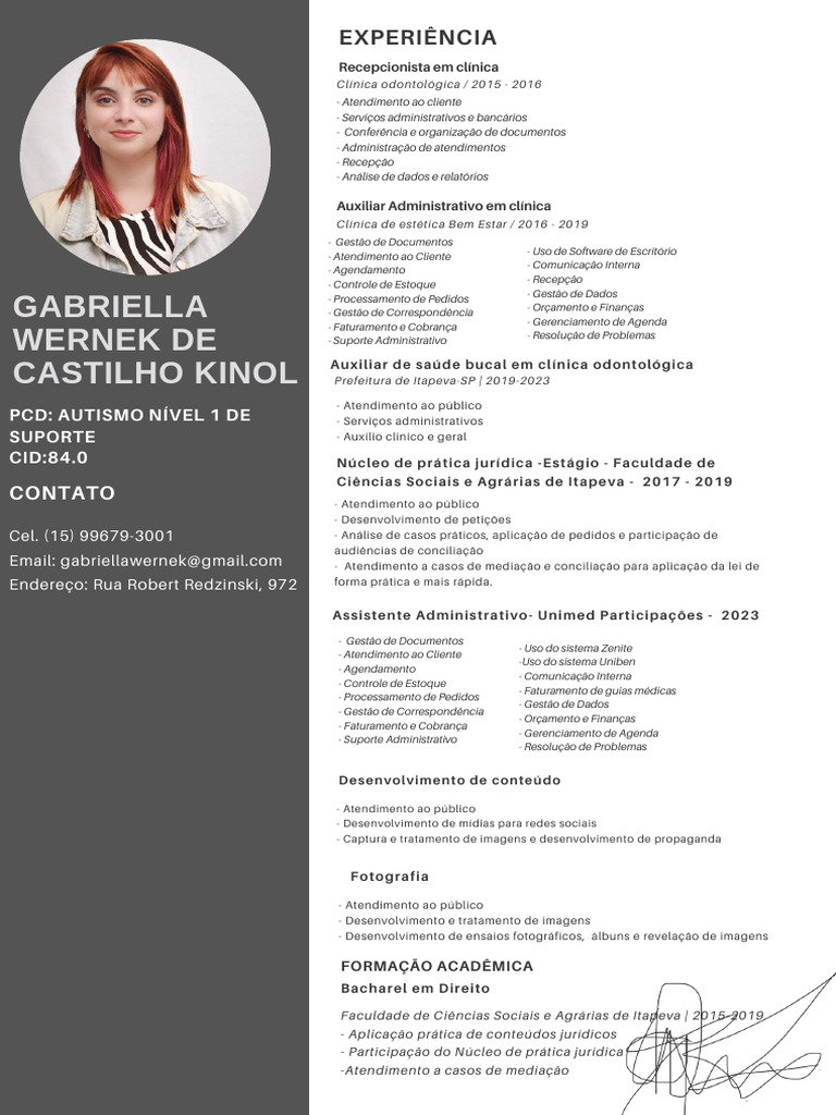 Currículo PCD | PDF | Marketing digital | Marketing