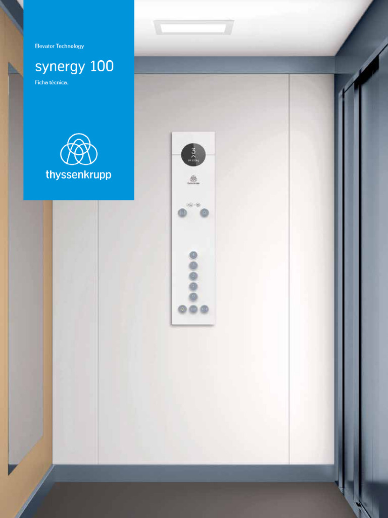 Elevator Technology. Synergy 100. Ficha Técnica. | PDF