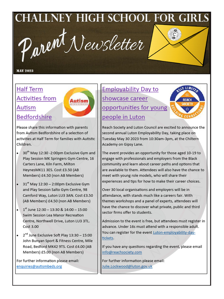 Parent Newsletter 23.05.2023 | PDF | Health Care