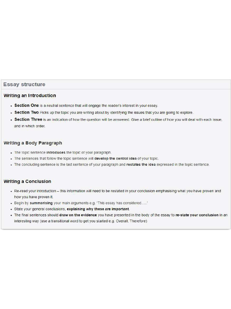 01 Essay Structure | PDF