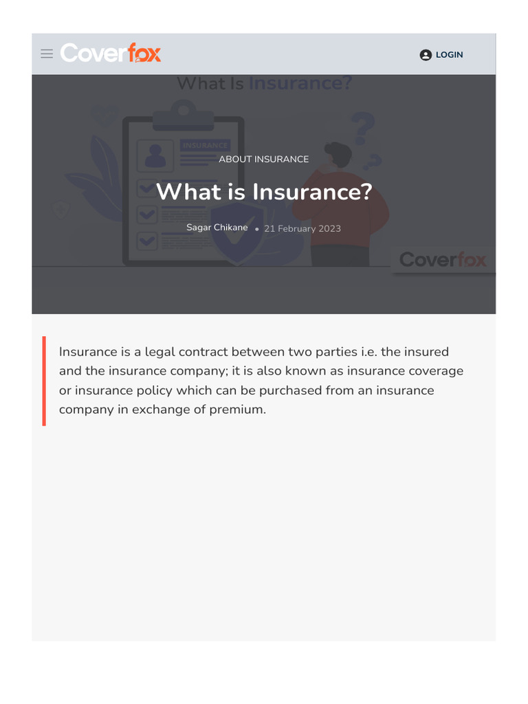 Understanding Insurance Types and Benefits | PDF | Insurance | Life ...