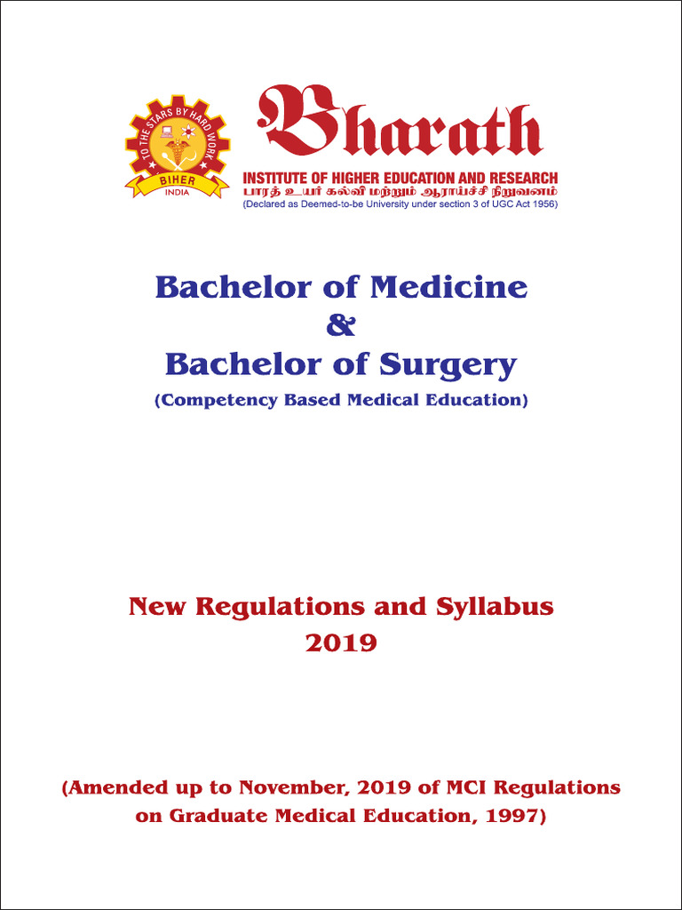 UG Regulations Syllabus | PDF | Medicine | Health Care