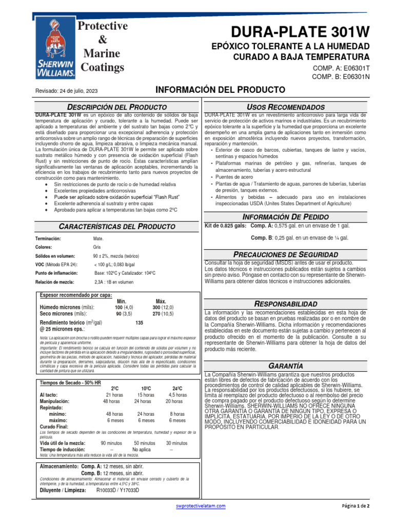 Dura Plate 301W | PDF | Acero | Agua