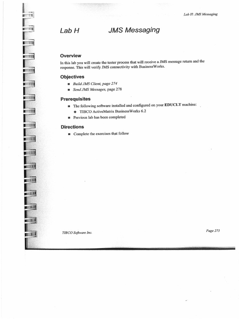 BW406 19 LabH JMS Messaging | PDF
