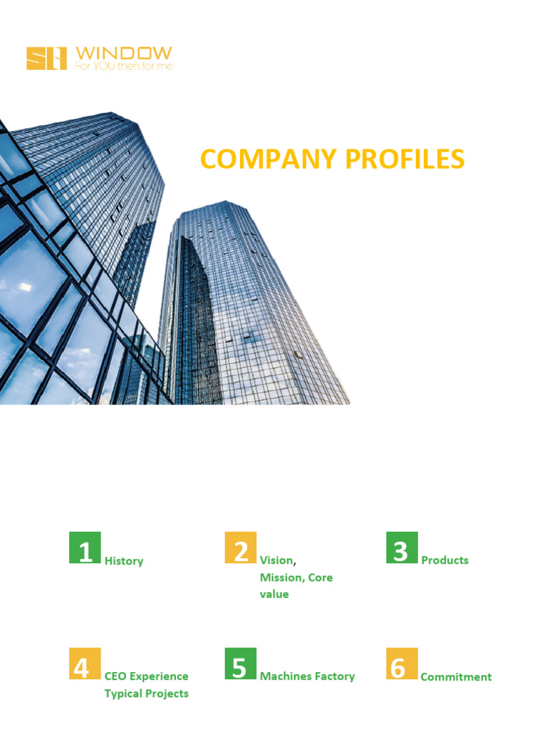 Company Profiles SH Window | PDF | Building Insulation | Building Materials