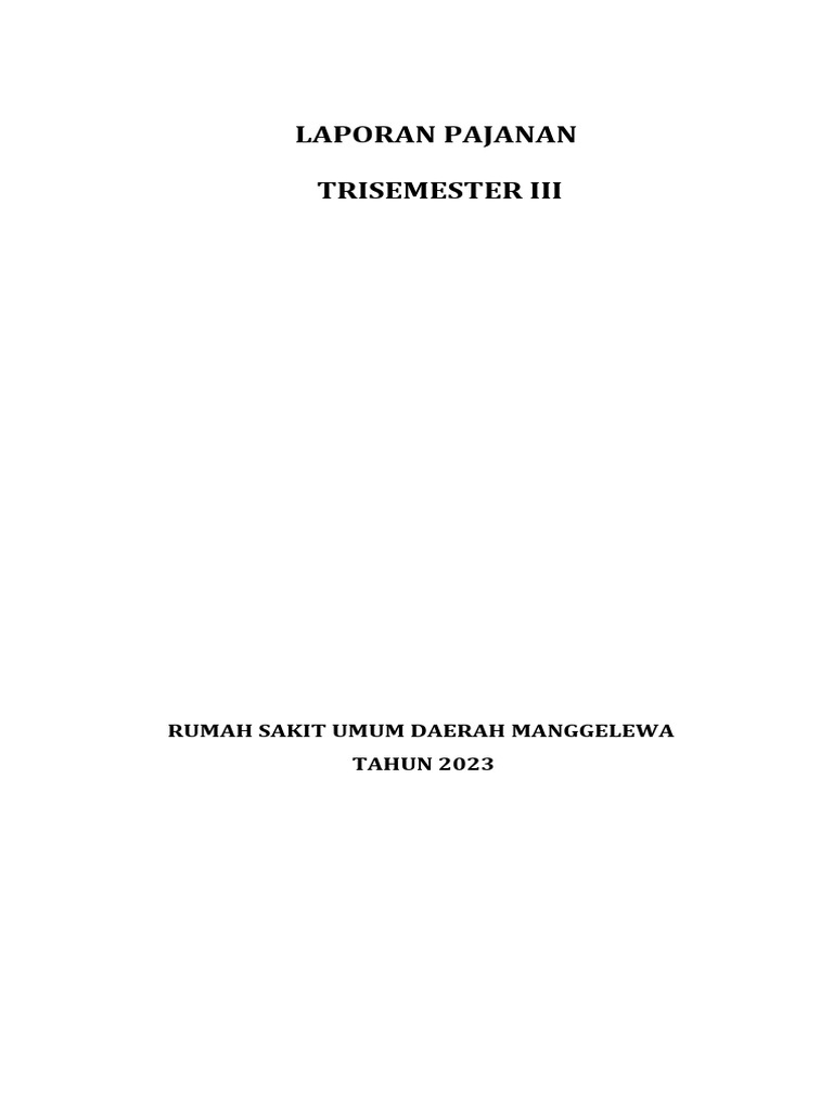 Laporan Pajanan Juli-September 2023 | PDF