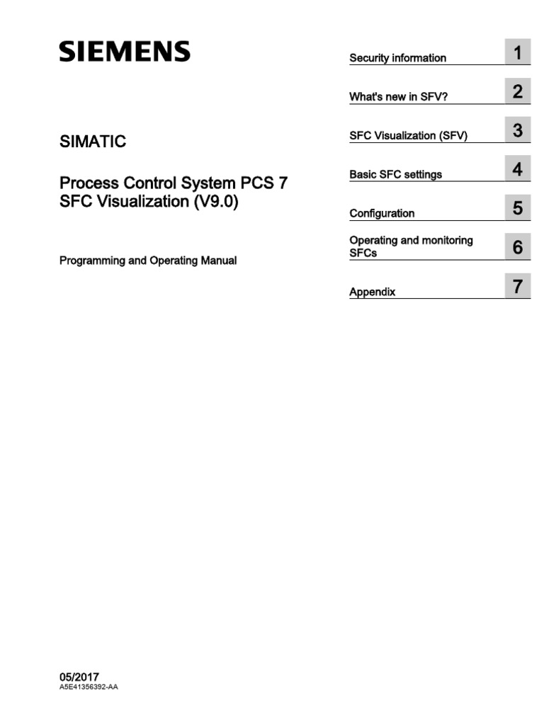 PCS 7 V9.0 SFC Visualization - Programming and Operating Manual - 05 - 2017 | PDF | Icon ...