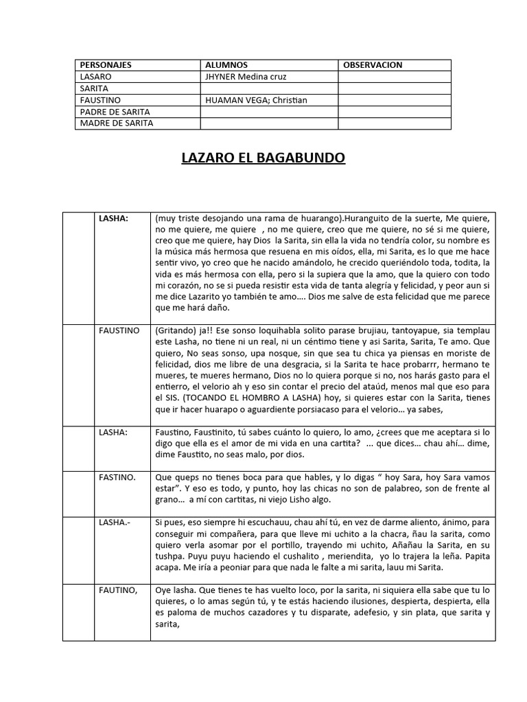 Lasha El Bagabundo | PDF