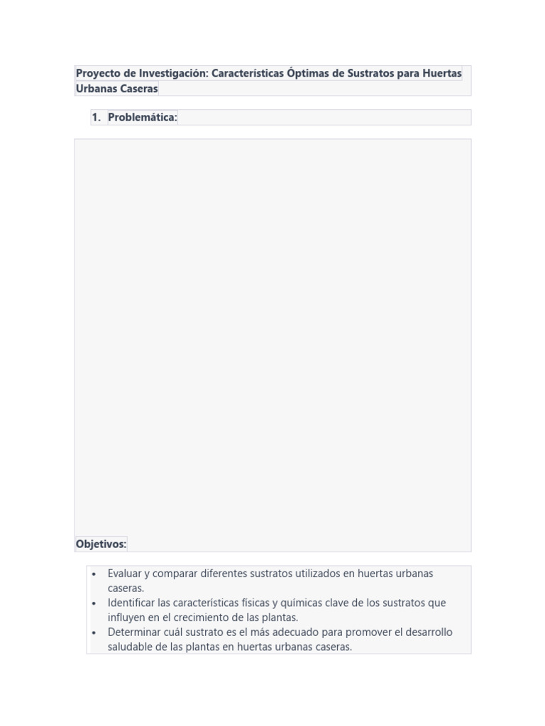 Sustratos Óptimos para Huertas Urbanas | PDF