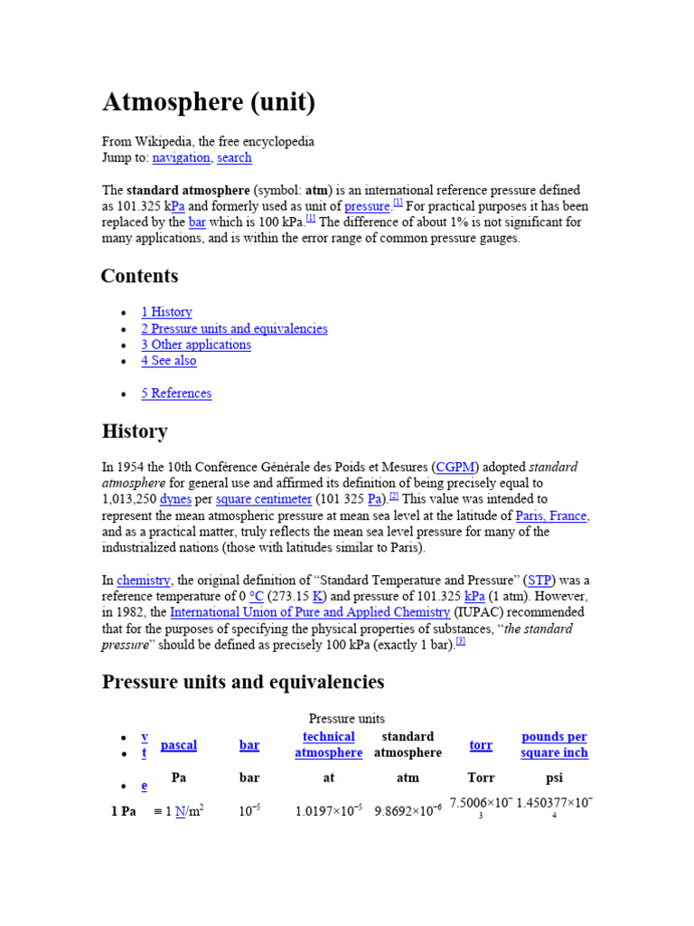Atmosphere | PDF | Pascal (Unit) | Atmospheric Pressure