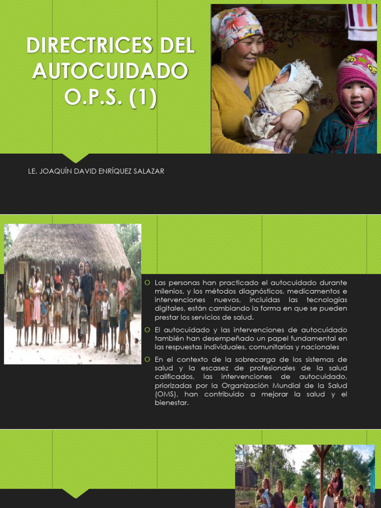 DIRECTRICES DEL AUTOCUIDADO | PDF | Ciencias de la Salud | Salud pública