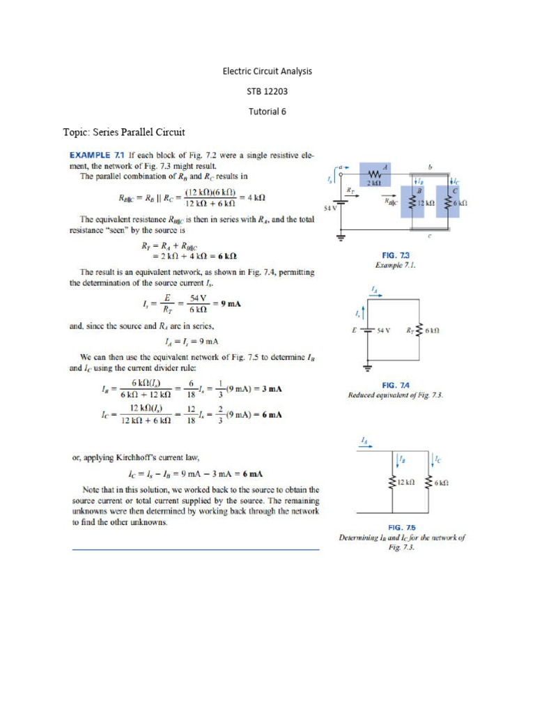 Series Parallel Circuit Problems | PDF | Science & Mathematics