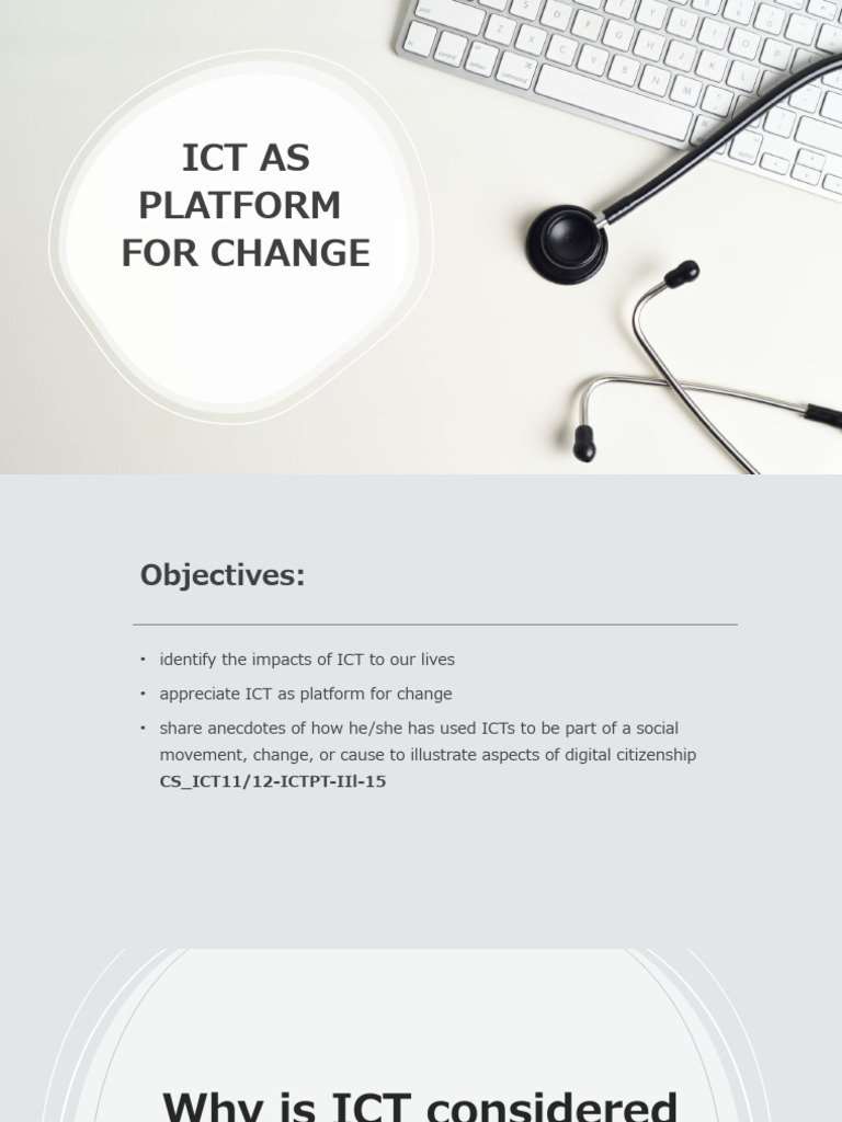 Ict As Platform For Change | Download Free PDF | Information Technology ...