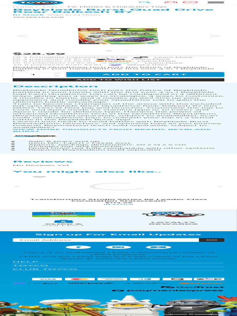 Beyblade Burst Quad Drive Roar Balkesh B7 | PDF | Lego