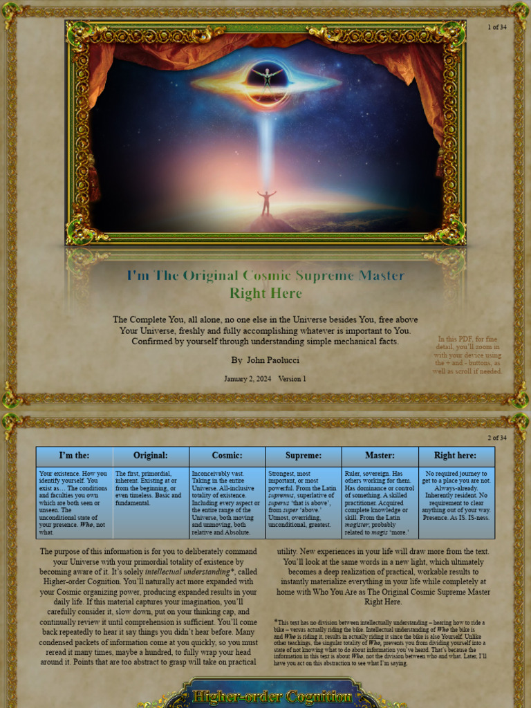 Understanding Cosmic Supreme Mastery | PDF | Space | Universe