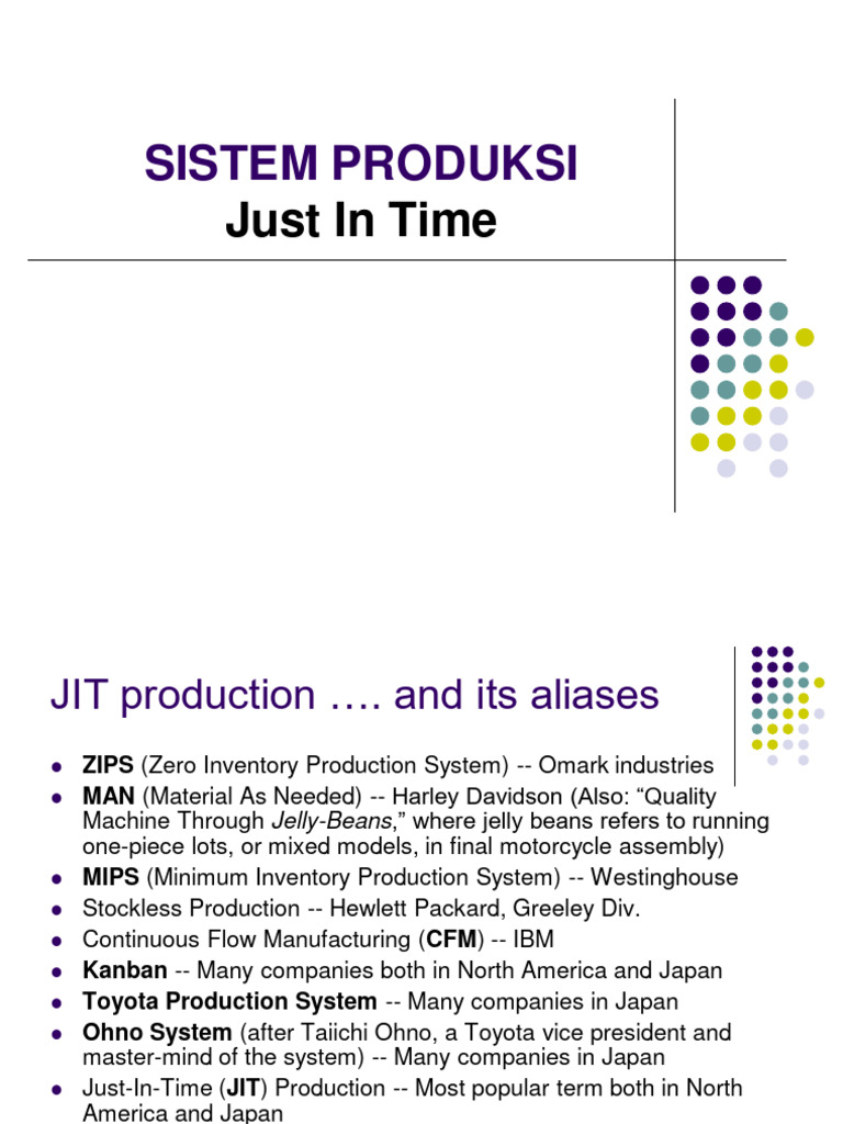 JIT Dan Kanban | PDF | Lean Manufacturing | Production And Manufacturing
