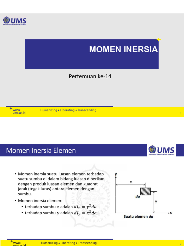 Materi 14 - Momen Inersia | PDF