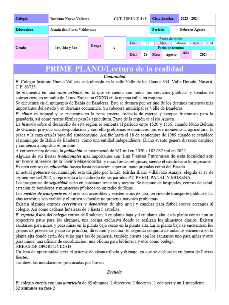 Programa Analitico Preescolar Febrero Agosto2024 | PDF | Inclusión (Educación) | Evaluación