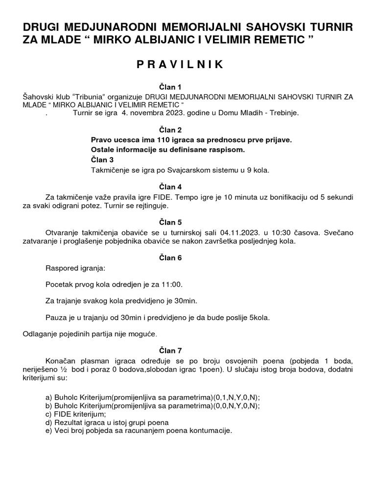 Pravilnik | PDF