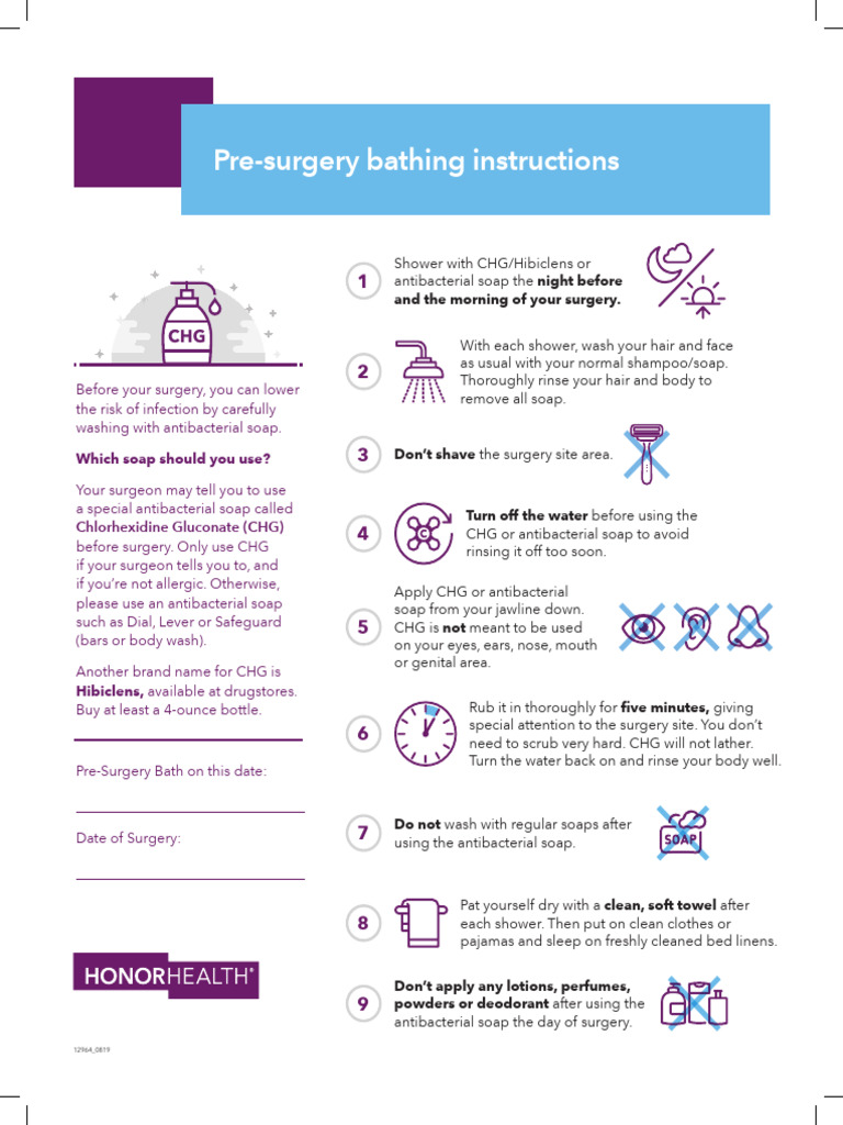 Bathing Instructions English | PDF | Hygiene | Cleaning Products