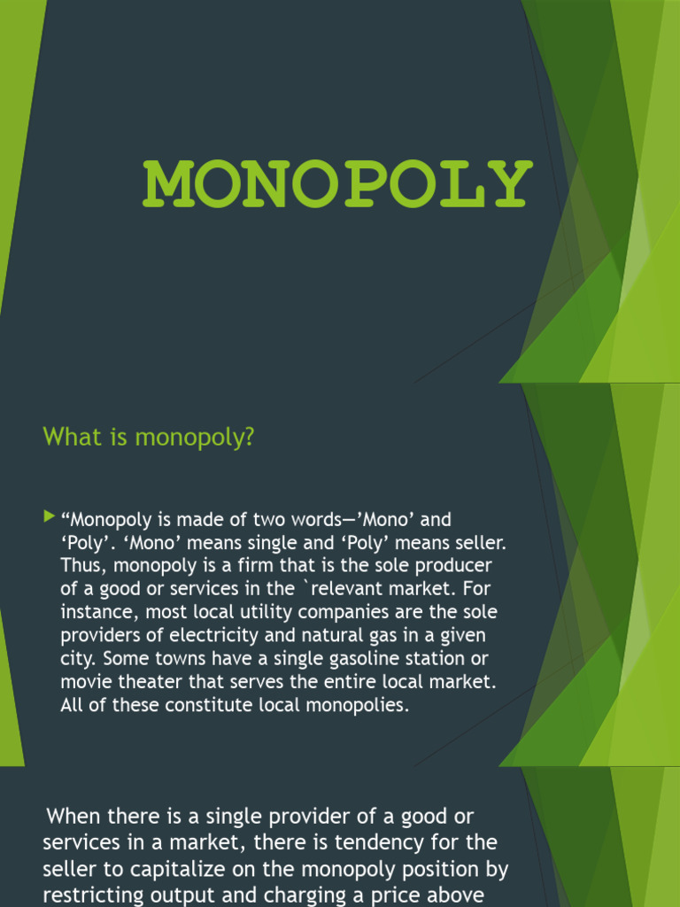 Monopoly | PDF | Monopoly | Market (Economics)