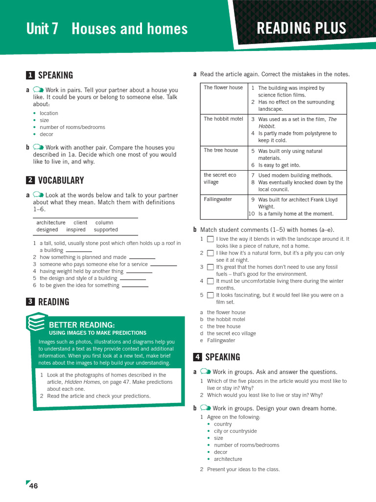 Unit 7 Reading Plus Lesson | PDF | Trees | Hobbit