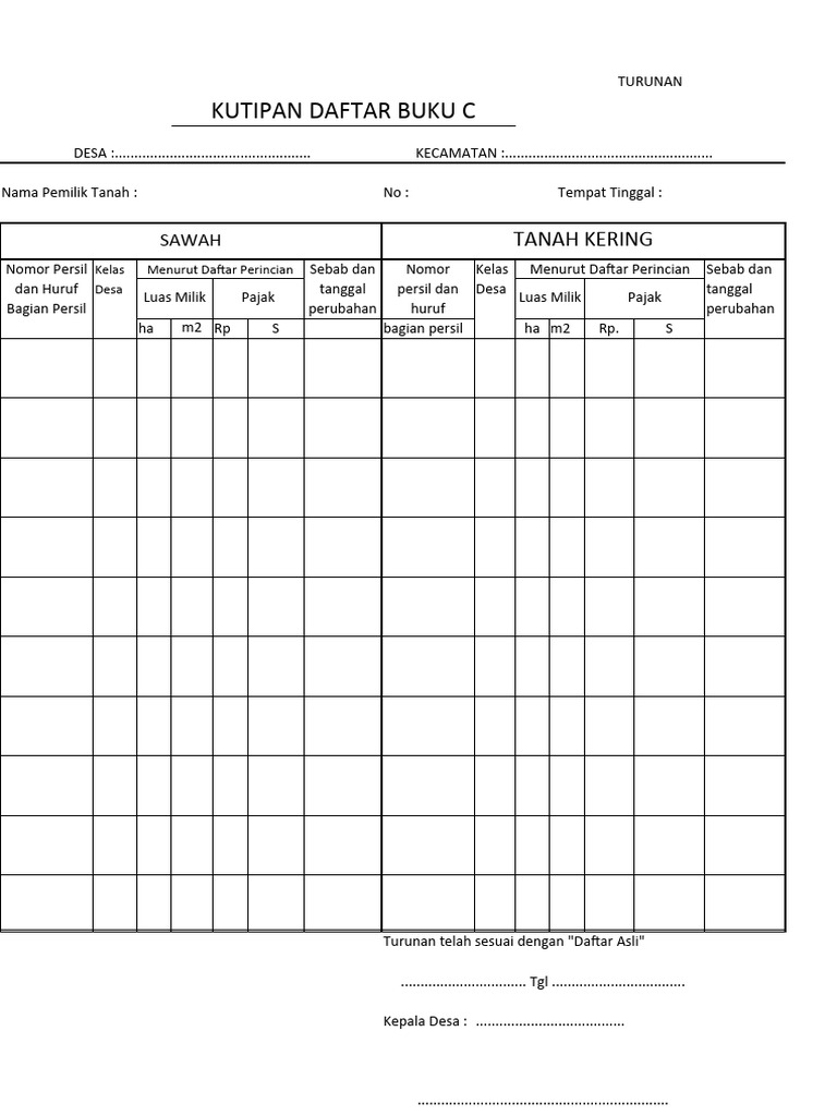 Kutipan Daftar Buku C | PDF