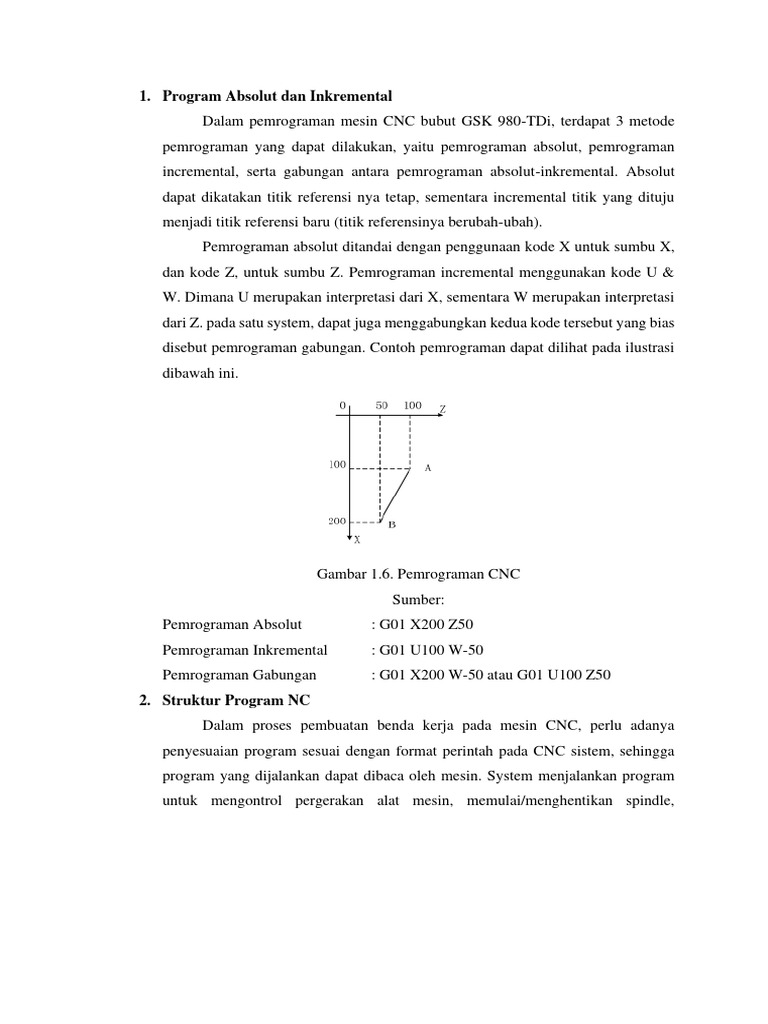 Program Absolut Dan Inkremental | PDF