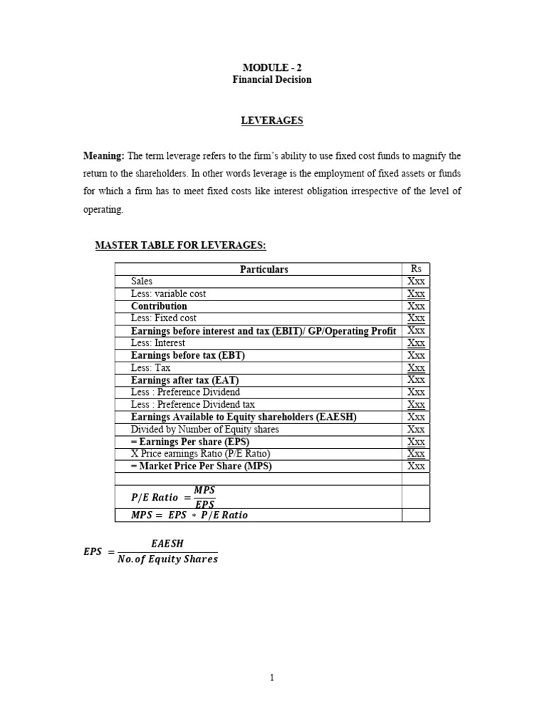 Module 2 - Answers | PDF | Dividend | Capital Structure