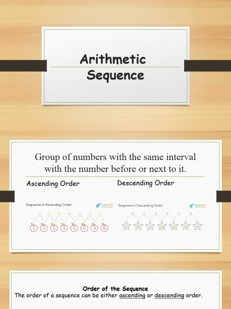 Descending Arithmetic Sequences Explained | PDF | Mathematics ...