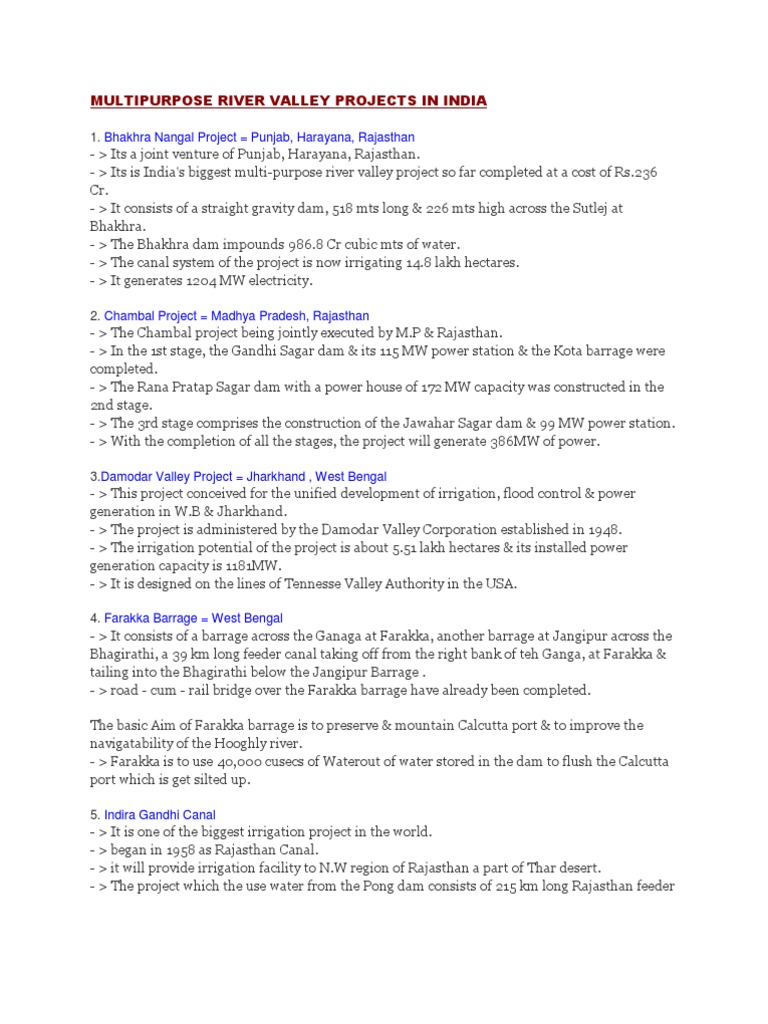 River Valley Projects - Examples | PDF | Environmental Impact ...