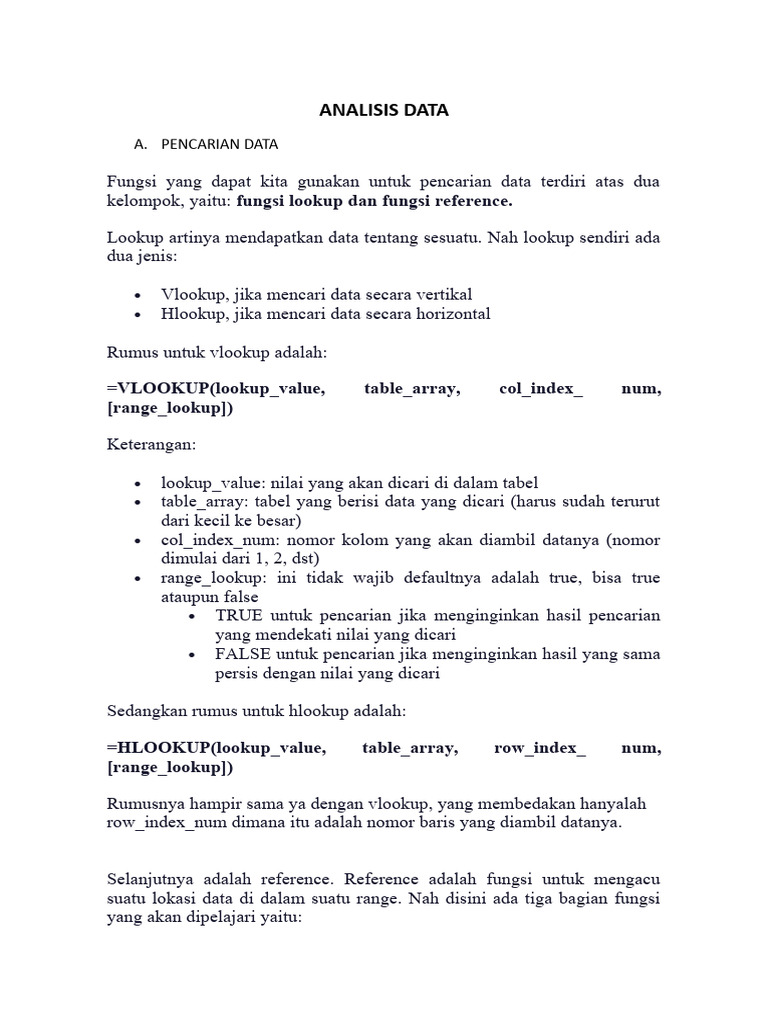 Analisis Data | PDF