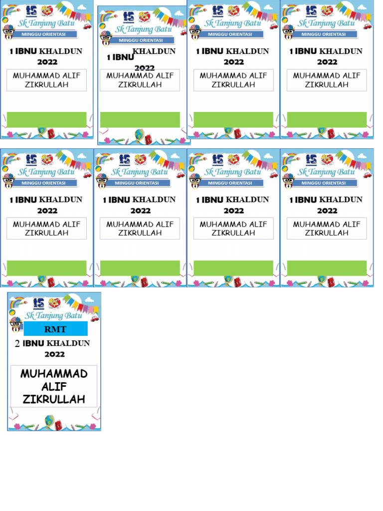 TAGGING NAMA RMT (Autosaved) | PDF | Malaysia | Onomastics