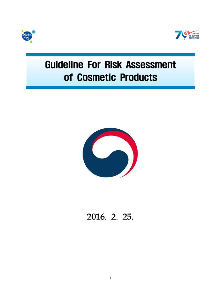 Guideline For Risk Assessment of Cosmetic Products | Download Free PDF ...