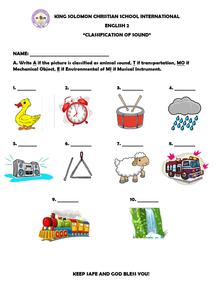 Classification Of Sound Pdf