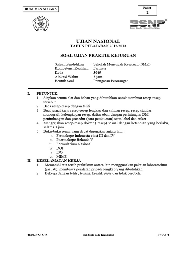 3049-P2-SPK-Farmasi 2 | PDF