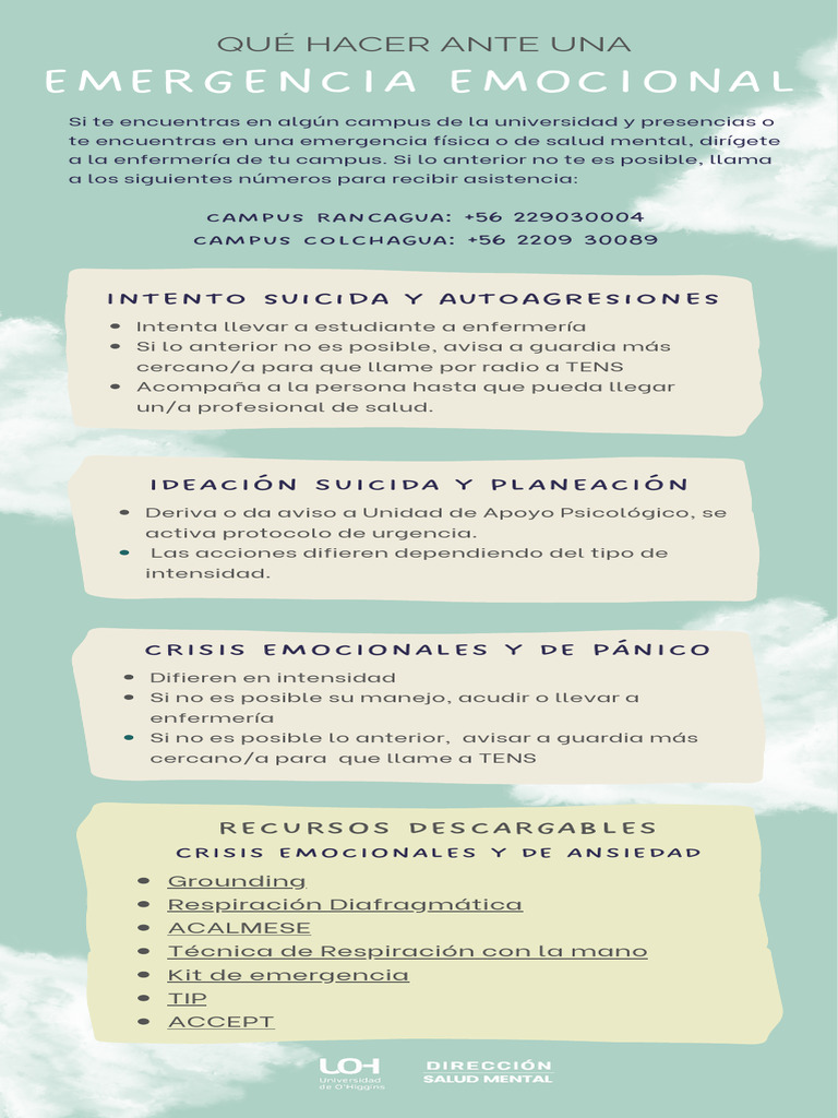 Qué hacer ante una emergencia emocional | PDF