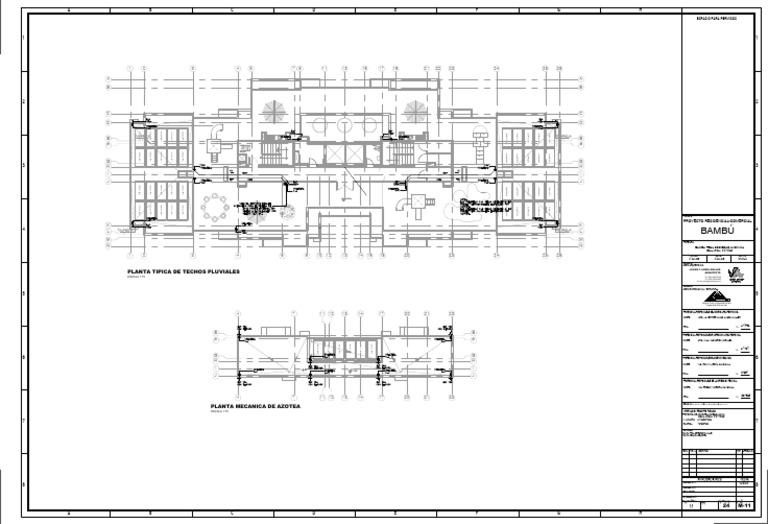 M-11 - PLANTA TIPICA DE TECHOS PLUVIALES-laminas | PDF