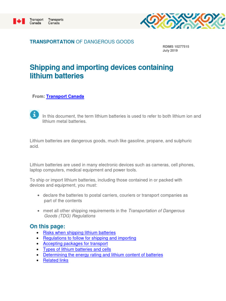 Lithium Battery Awareness en | PDF | Rechargeable Battery | Lithium Ion ...