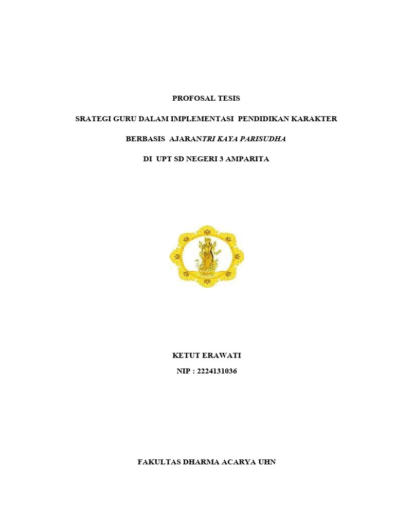 Ketut Erawati - Proposal Kualitatif | PDF