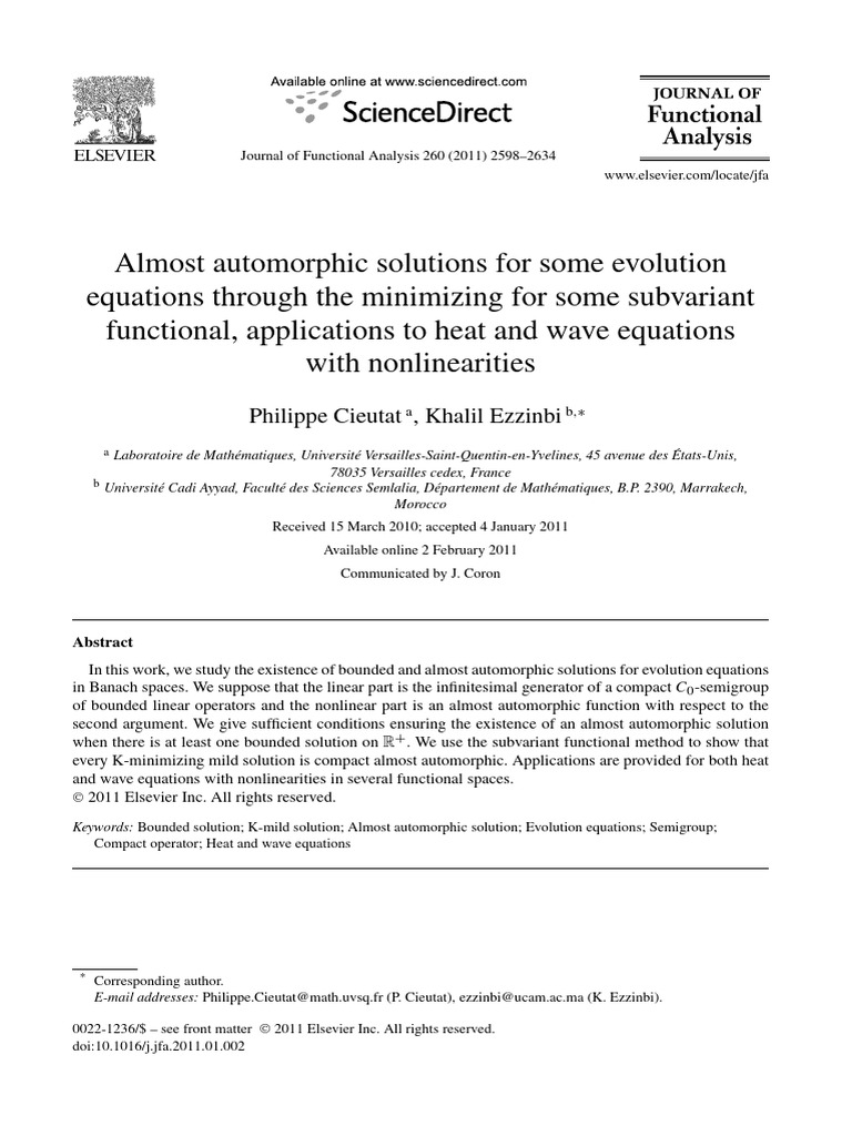 Ezzinbi Almost Automorphic | PDF | Mathematics | Analysis