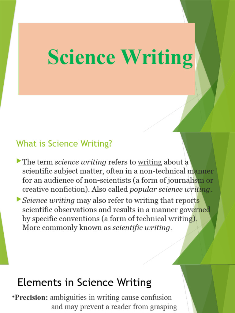 Science Writing | PDF | Science | Jargon
