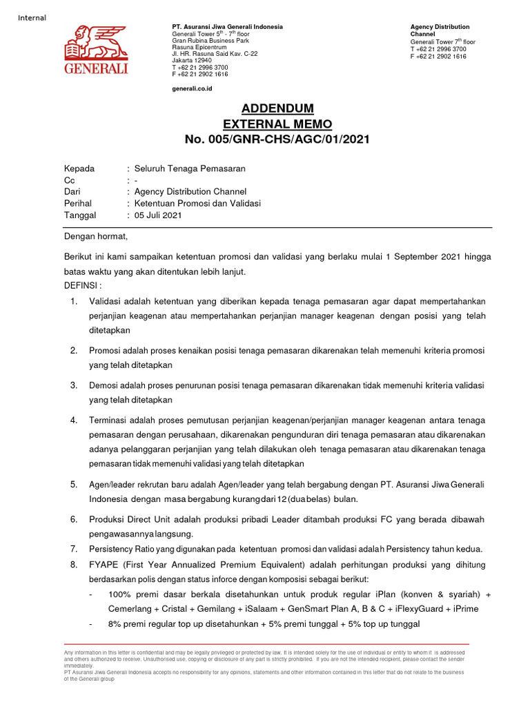 Ketentuan Promosi dan Validasi_Addendum | PDF