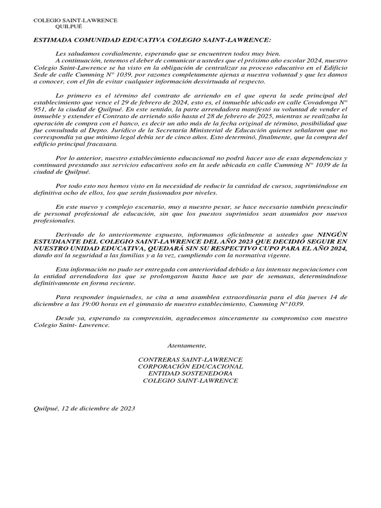 Comunicado Oficial Ok | PDF