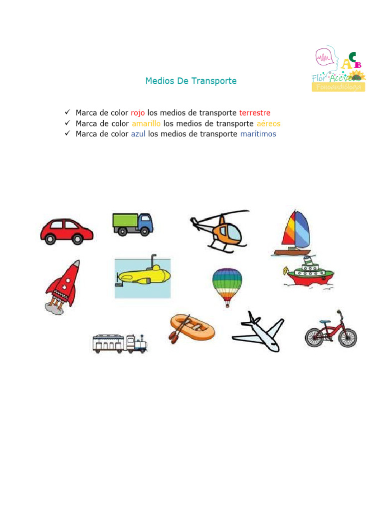 Clasificacion de Medios de Transporte | PDF