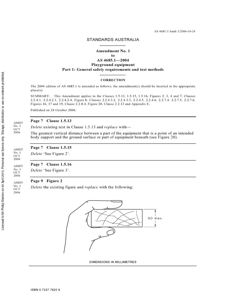 AS 4685 - 1-2004 Amdt 1-2006 | PDF