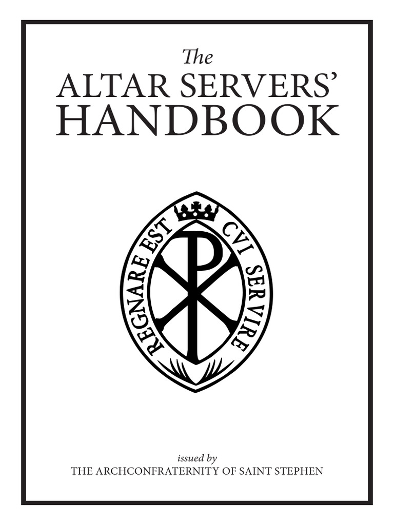 Altar Servers Handbook | PDF | Mass (Liturgy) | Sacraments