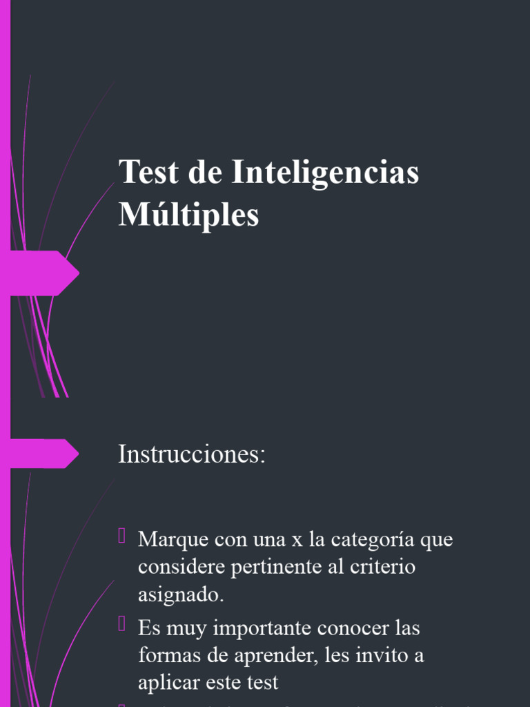 Test de Inteligencias Multiples | PDF | Cognición