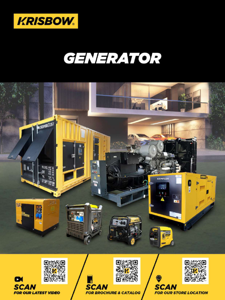 Genset Brochure - Compressed | PDF | Electric Generator | Power Inverter