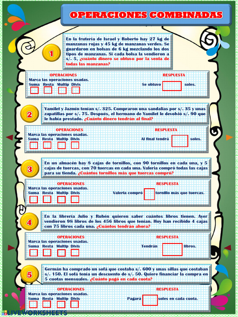 problemas combinados | PDF